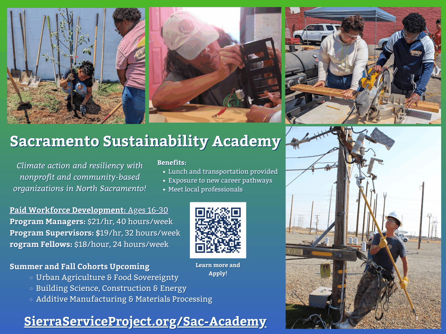 Sacramento Sustainability Academy – Sierra Service Project